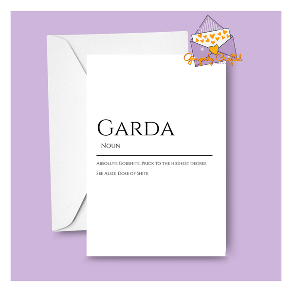 Garda Definition Card – gingerly-crafted